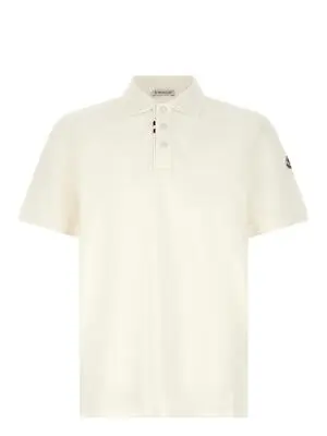 Moncler Logo Patch Polo Shirt - White