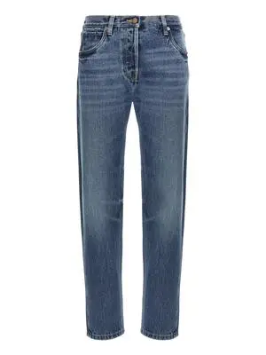 Prada Straight Leg Denim Jeans - Blue