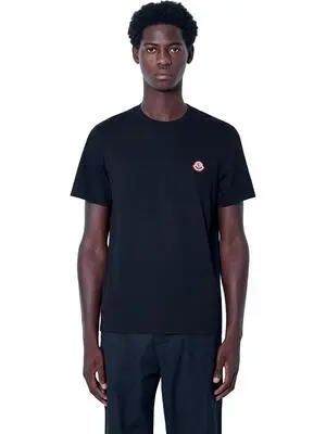 Moncler Logo Motif T-shirt - Black