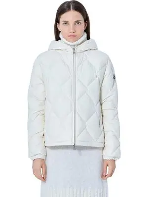 Moncler MONCLER Arvouin Hooded Diamond-Quilted Short Down Jacket Multicolor