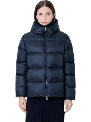 Moncler Feligule Hooded Short Down Jacket - Black