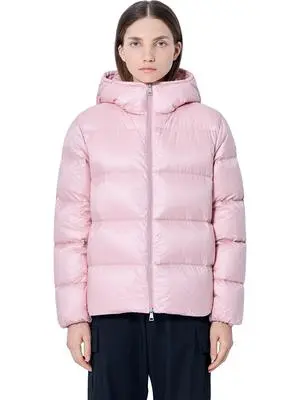 Moncler MONCLER Feligule Hooded Short Down Jacket Pink