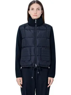 Moncler Padded Zip Vest - Black