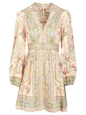 ZIMMERMANN ZIMMERMANN Roselight Linen Mini Dress