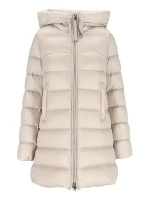 Moncler Suyen Midi Down Jacket - White