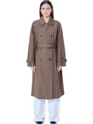Max Mara Classic Cotton Trench Coat - Brown