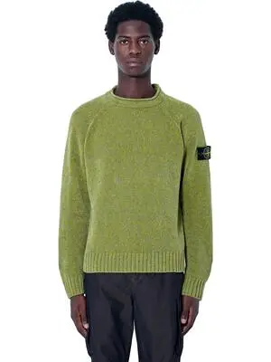 Stone Island Knitted Crewneck Sweater - Green