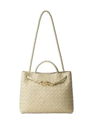 Bottega Veneta Andiamo Medium Handbag - Cream
