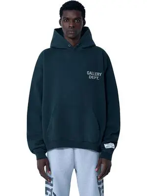 GALLERY DEPT. Cotton-fleece Hooded Sweatshirt - Black