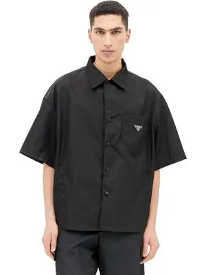 Prada Re-nylon Short Sleeved Shirt - Black