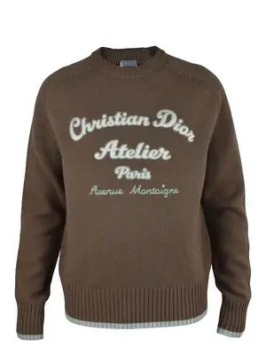 Dior Atelier Virgin Wool Knit Sweater - Brown