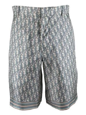 Dior Silk Monogram Bermuda Shorts - Green