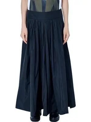 Max Mara Pleated Maxi Skirt - Black