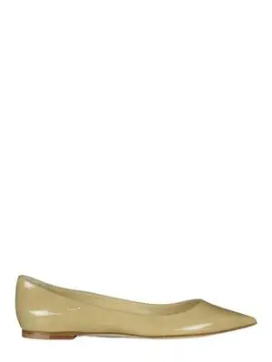 JIMMY CHOO JIMMY CHOO Leather Alina Ballerinas Cream