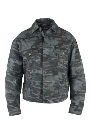 BALENCIAGA BALENCIAGA Camouflage Print Denim Jacket