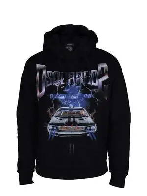 Dsquared2 Graphic Print Hoodie - Black