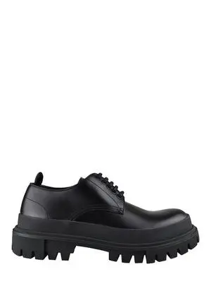 Dolce & Gabbana Leather Derby Shoes - Black