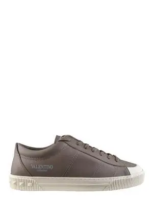 Valentino Garavani Cityplanet Leather Sneakers - Brown