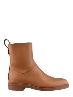 Loro Piana Kilda Leather Boots - Brown