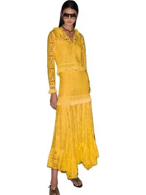 Alexis Alexis Coralla Crochet Maxi Skirt Soler