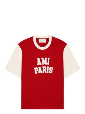 AMI Paris Logo T-shirt - Red