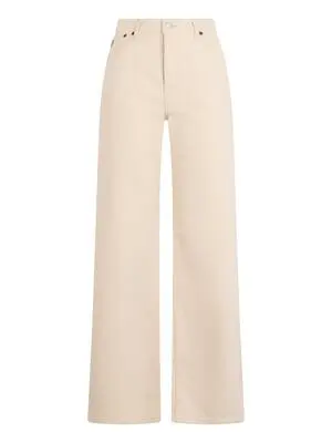 LOIS High-rise Wide-leg Trousers - Ivory