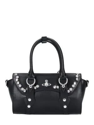 VIVIENNE WESTWOOD VIVIENNE WESTWOOD Studded Leather Top Handle Satchel
