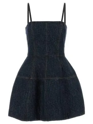 Fendi Denim Mini Dress - Blue