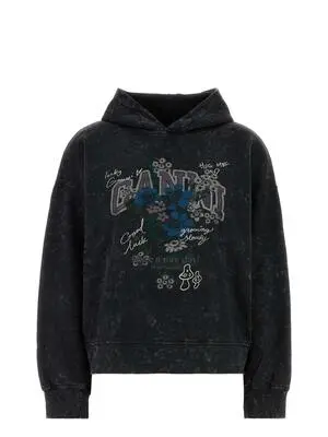 GANNI GANNI Organic Cotton Graphic Sweatshirt Grey