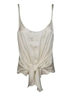 JW Anderson Front Knot Mini Top - Bianco