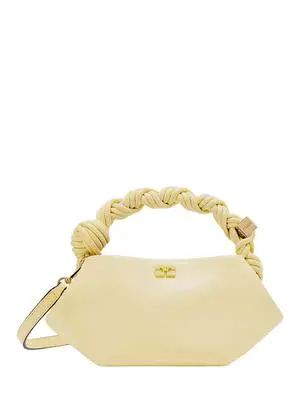 GANNI GANNI Logo Embossed Mini Handbag Giallo