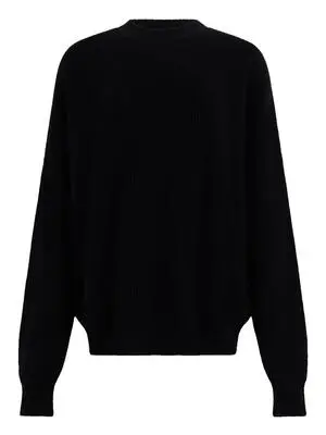UMA WANG Oversized Crewneck Cashmere Sweater - Black