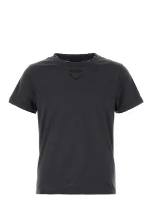 Prada Graphite Cotton T-shirt - Grey