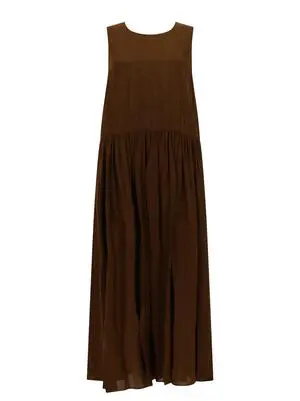 UMA WANG Viscose-cupro Dress - Yellow