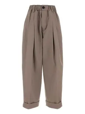 Marni Marni High-Rise Cotton Trousers Atmosphere