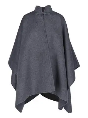 RÓHE Wool-cashmere Cape Jacket - Grey