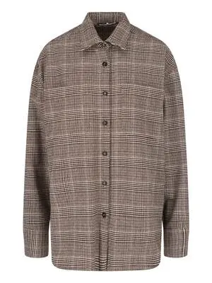 Ermanno Scervino Plaid Virgin Wool Shirt - Grey