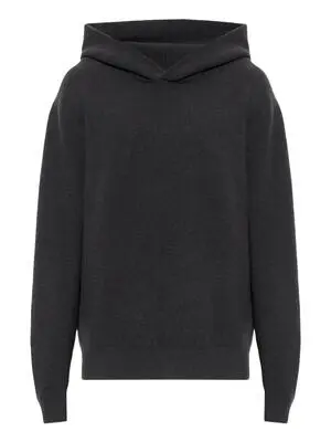 LEMAIRE Cashmere Hooded Sweater - Black