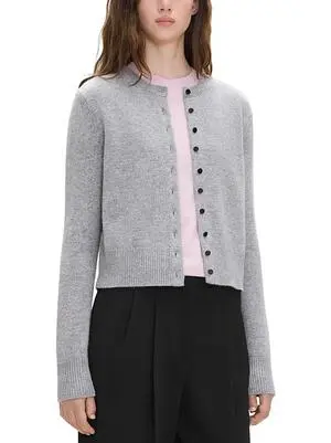 Theory Cashmere Crewneck Cardigan - Husky