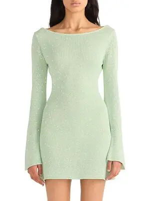 ASTA RESORT Maya Sequin Mini Dress - Sage Sequin