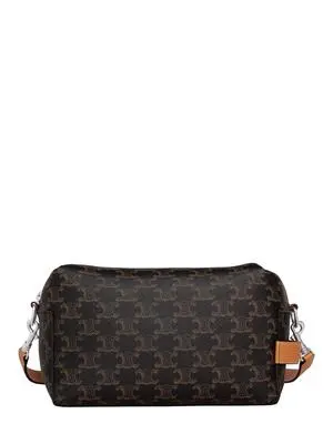 Celine Triomphe Canvas Crossbody Bag - Tan