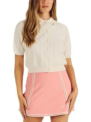 MALBON Malbon Ren Cotton Cashmere Polo Top