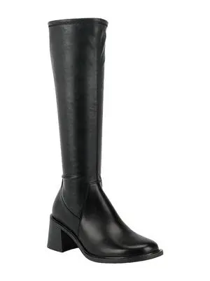 VAGABOND SHOEMAKERS Vega Leather Knee High Boots - Black