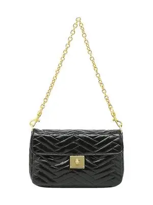 THINK ROYLN Moto Small Quilted Shoulder Bag - Black