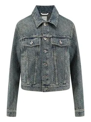 Dior Denim Jacket With Oblique Motif - Multicolor
