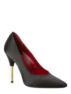 Valentino Garavani Pointed Leather Pumps - Black