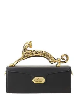 LANVIN Leather Pencil Cat Bag - Black
