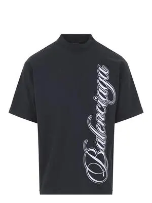 Balenciaga Medium Fit T-shirt - Black