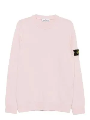 Stone Island Crew Neck Pullover - Pink
