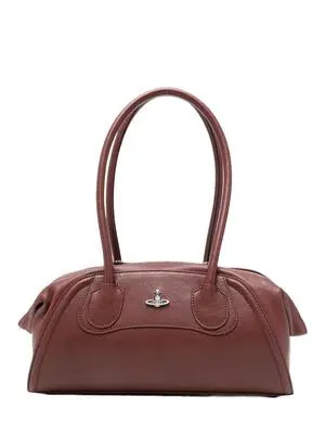 VIVIENNE WESTWOOD Calf Leather Tote - Brown